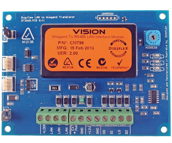 Bosch Hardwired Wiegand to RS485 Converter/ Module Blue PCB Enclosure ...