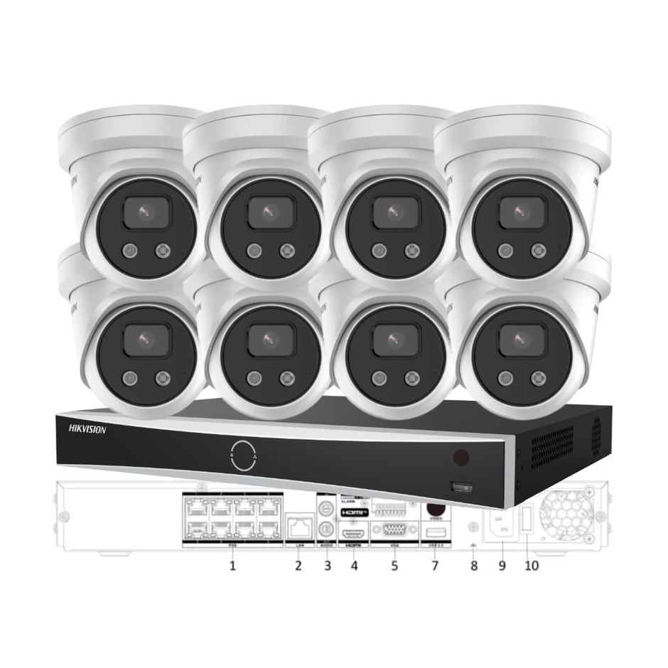 Hikvision 8 Camera 8MP AI-Search CCTV Kit | AU – CCTV Guru