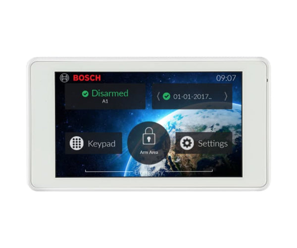 Bosch Hardwired Keypad White 5" Touch Screen With Backlit Plastic Wall ...