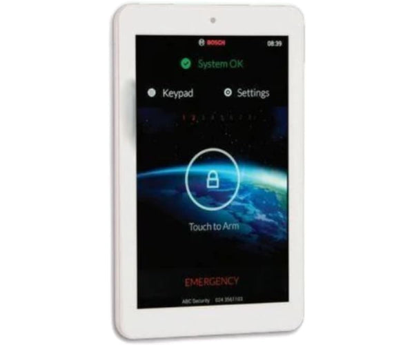 Bosch Hardwired Keypad White 7" Touch Screen With Backlit Plastic Wall ...