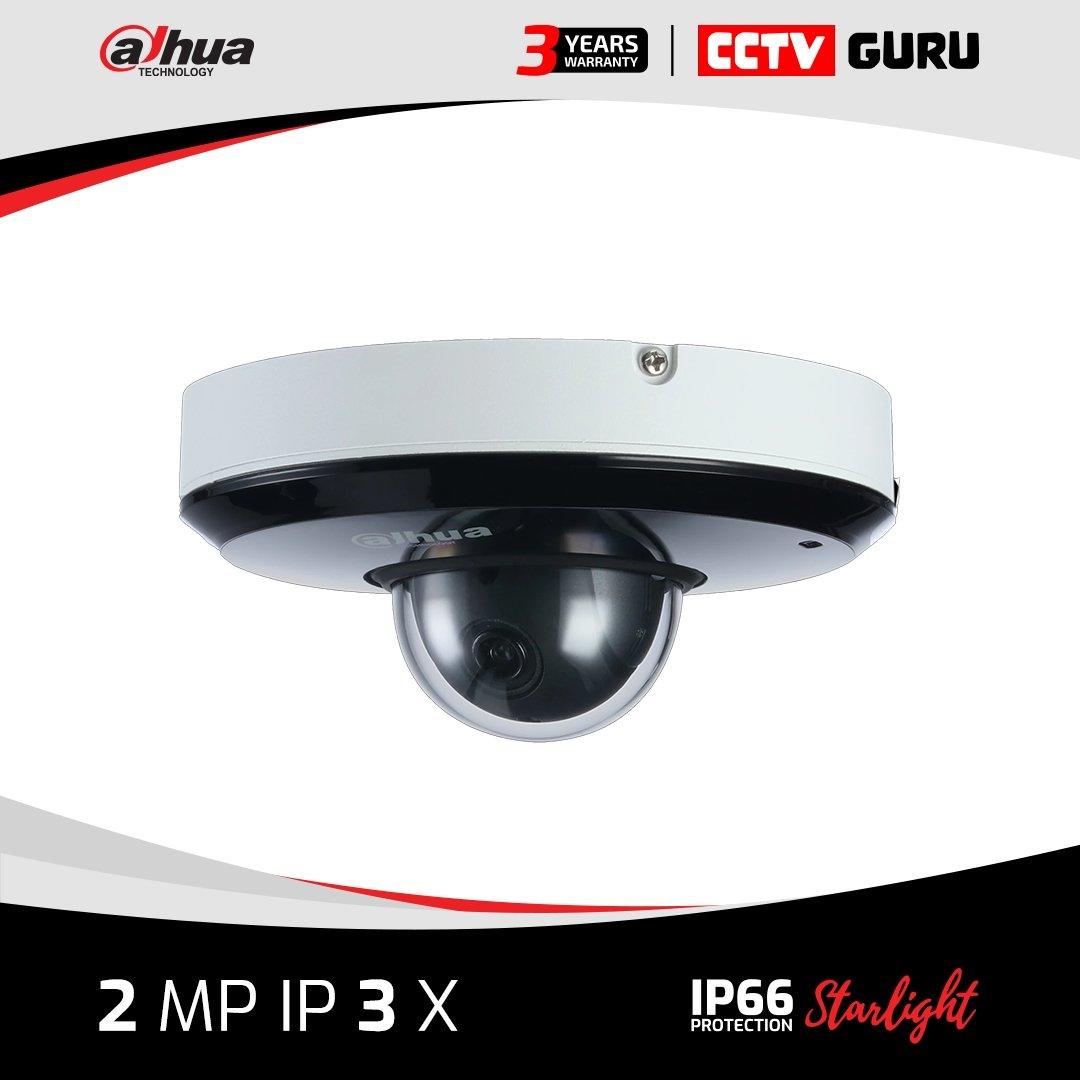 Dahua 2MP 3x Starlight IR PTZ Network Camera DH-SD1A203T-GN-S2 – CCTV Guru